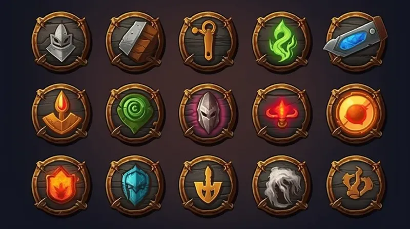 Mmorpg Game Icons Midjourney Prompt | PromptBase