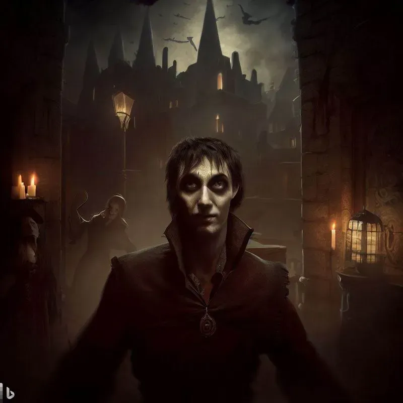 Mysterious Vampires In A Medieval Town Midjourney Prompt | PromptBase