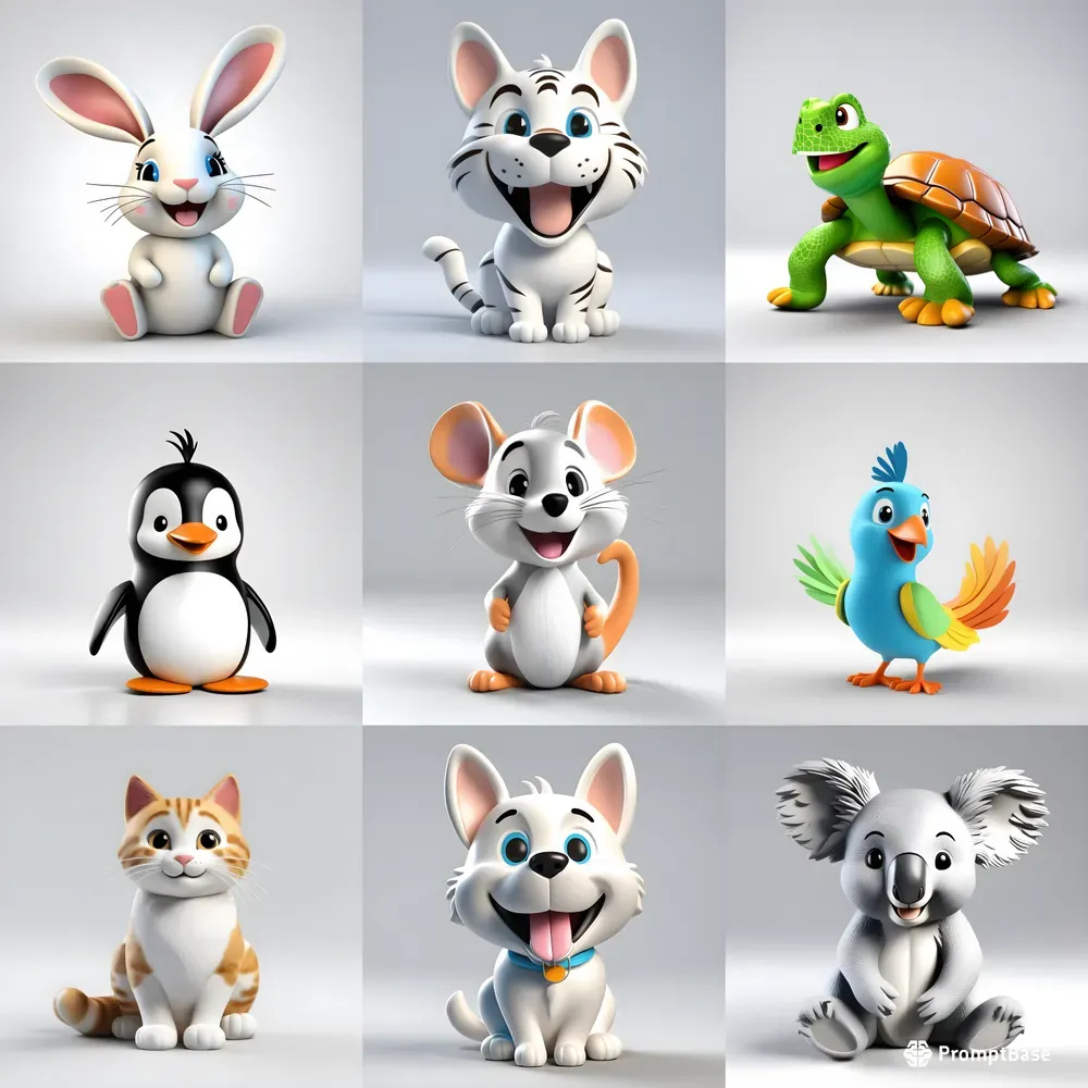 Funny 3D Animals Stable Diffusion Prompt | PromptBase