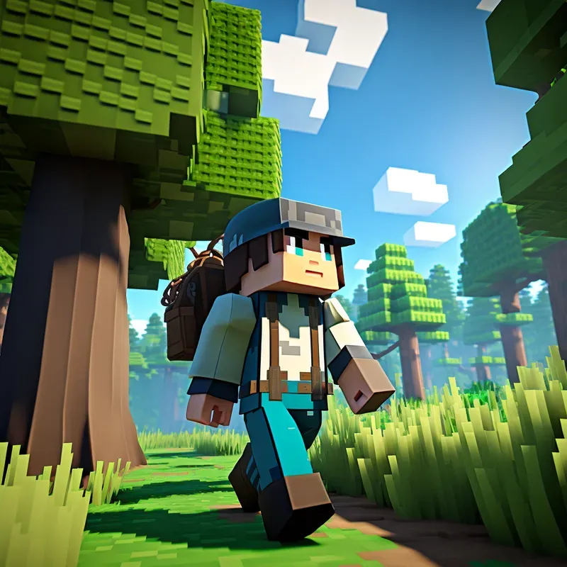 Immersive Minecraft Landscapes Midjourney Prompt | PromptBase