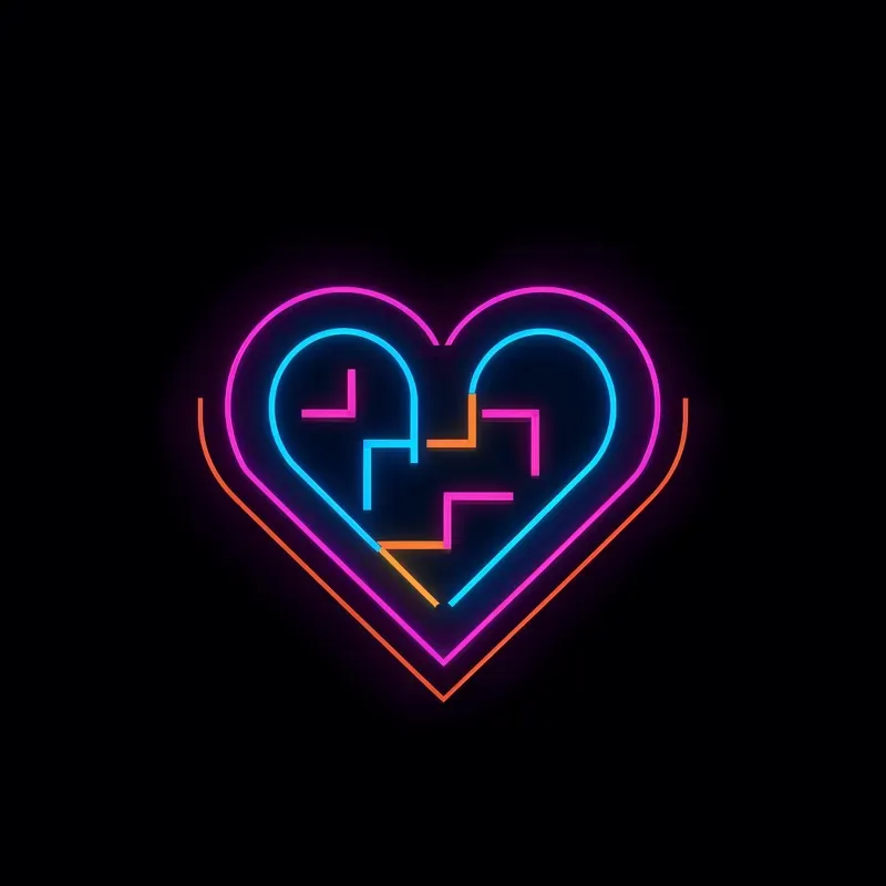 Neon 2D Icons Midjourney Prompt | PromptBase