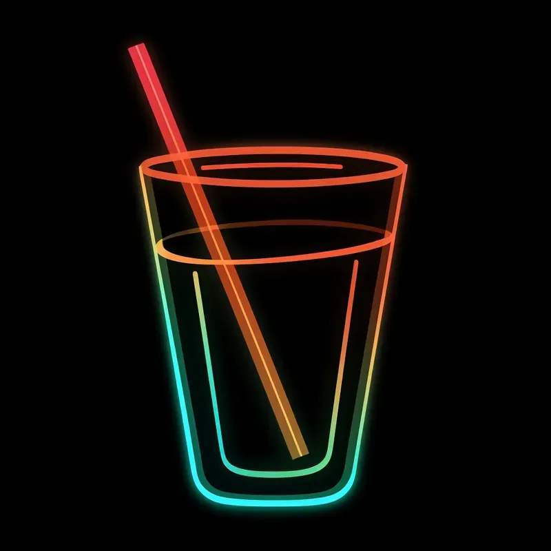 Neon 2D Icons Midjourney Prompt | PromptBase