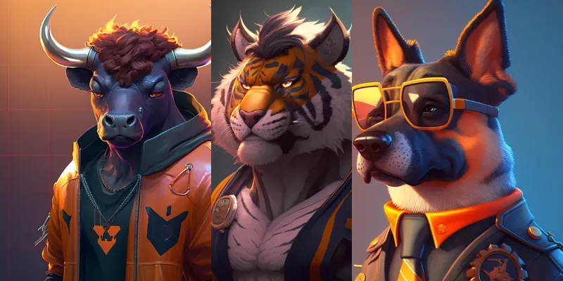 Nft Animal Profile Pictures Midjourney Prompt | PromptBase