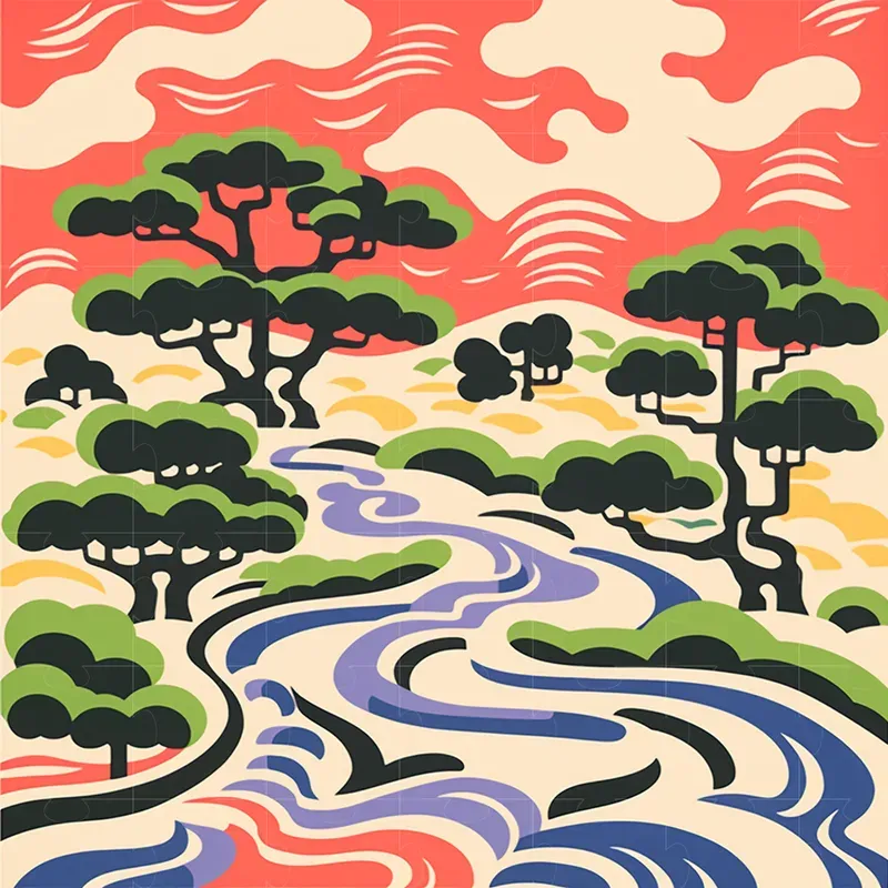 Retro Groovy Poster Illustration Designs Midjourney Prompt | PromptBase