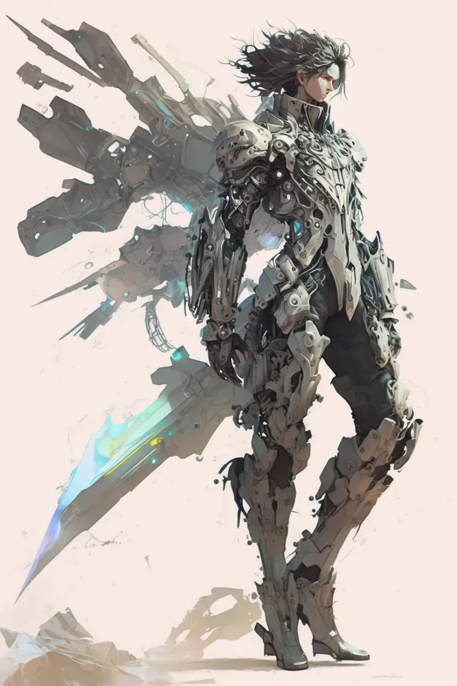 Edgy Anime-style Character Concept Art Midjourney Prompt | PromptBase