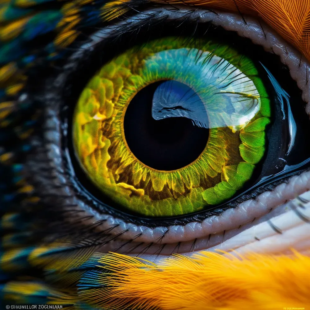 Intricate Animal Eye Macro Photographs Midjourney Prompt | PromptBase