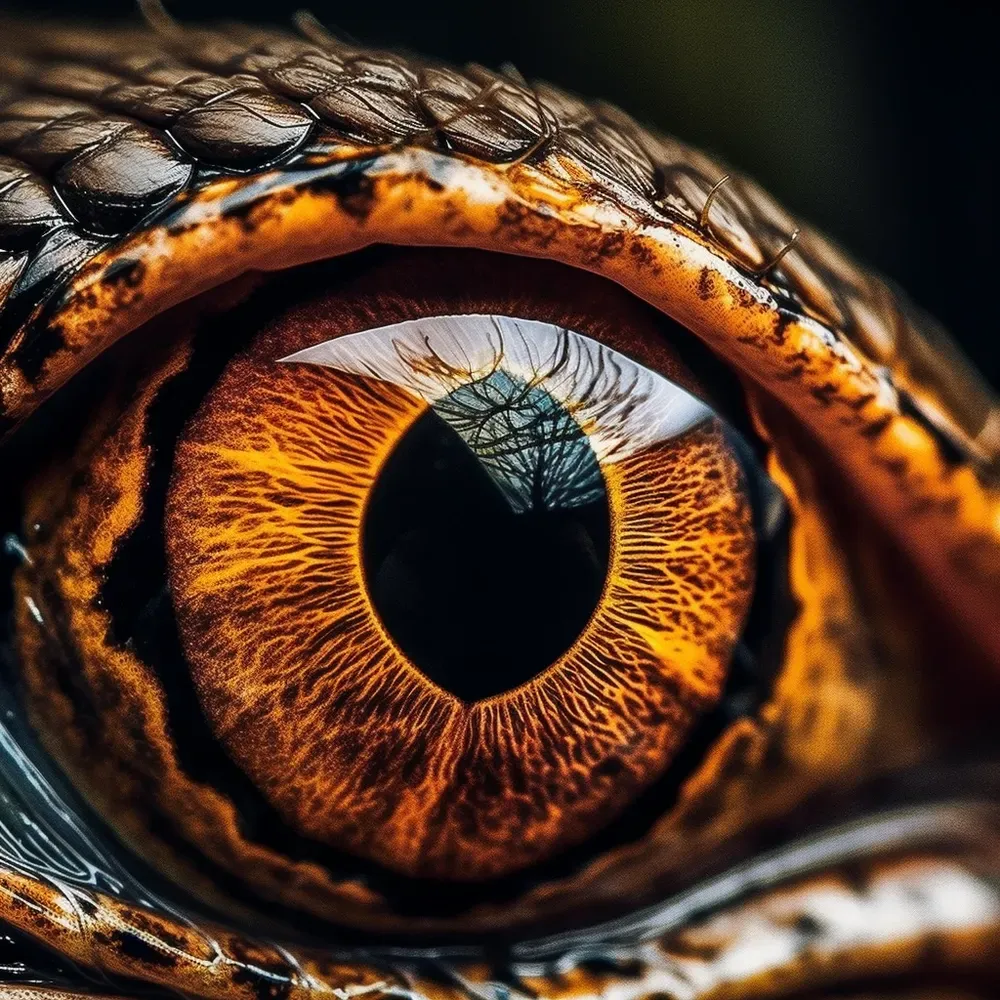 Intricate Animal Eye Macro Photographs Midjourney Prompt | PromptBase