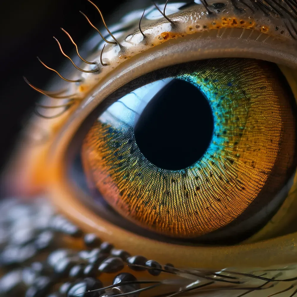 Intricate Animal Eye Macro Photographs Midjourney Prompt | PromptBase