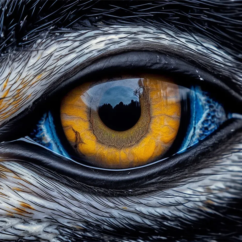 Intricate Animal Eye Macro Photographs Midjourney Prompt | PromptBase