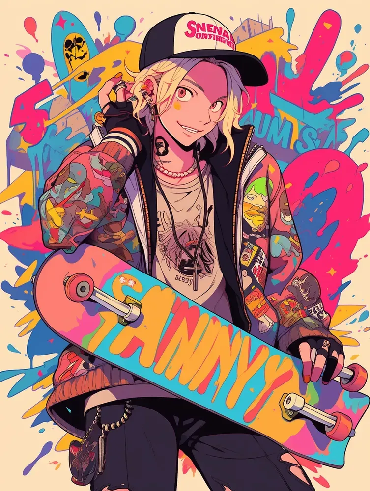 Graffiti And Grunge Style Posters Midjourney Prompt | PromptBase