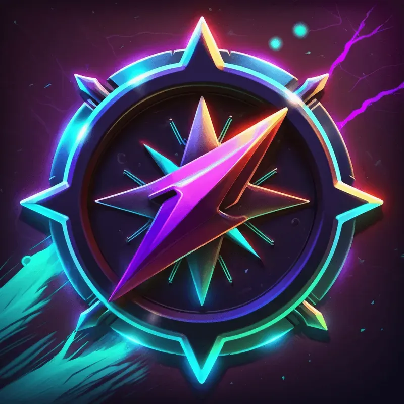 Neon Lightning Strike Icons Midjourney Prompt | PromptBase