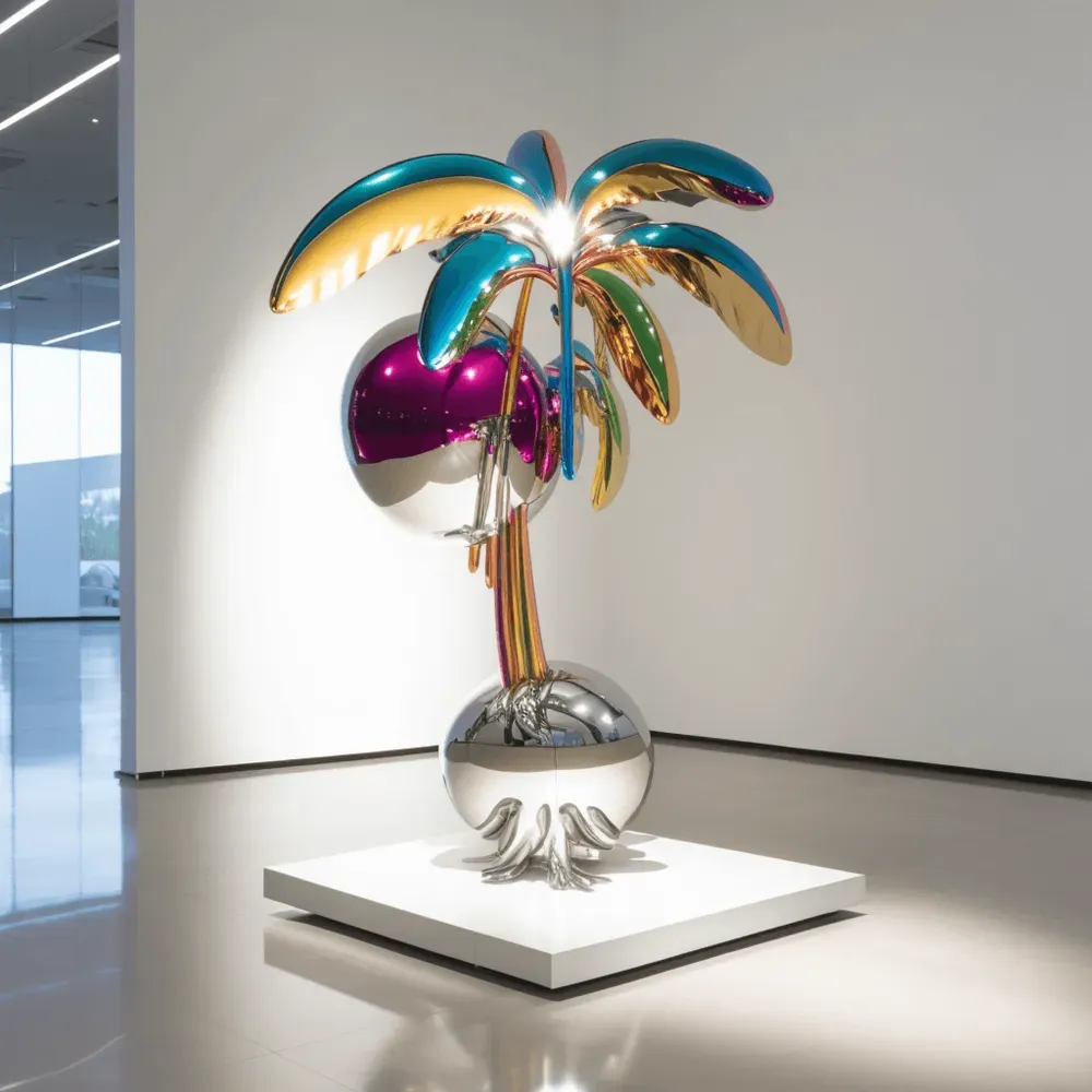 Reflective Balloon Sculptures Midjourney Prompt | PromptBase