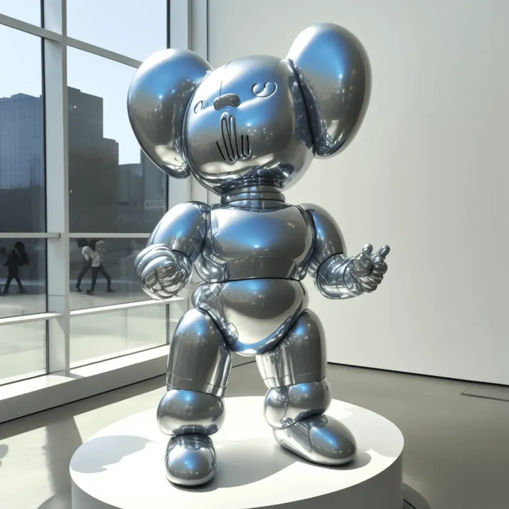 Reflective Balloon Sculptures Midjourney Prompt | PromptBase