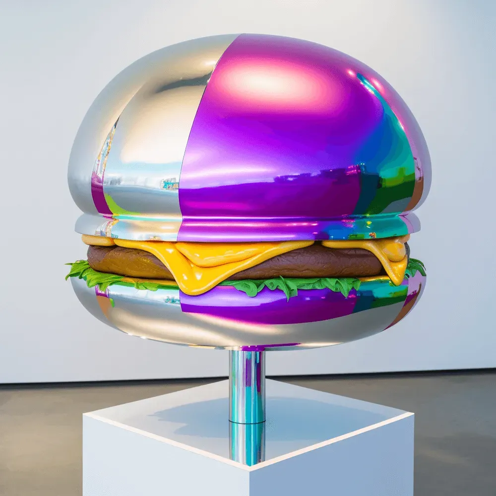 Reflective Balloon Sculptures Midjourney Prompt | PromptBase