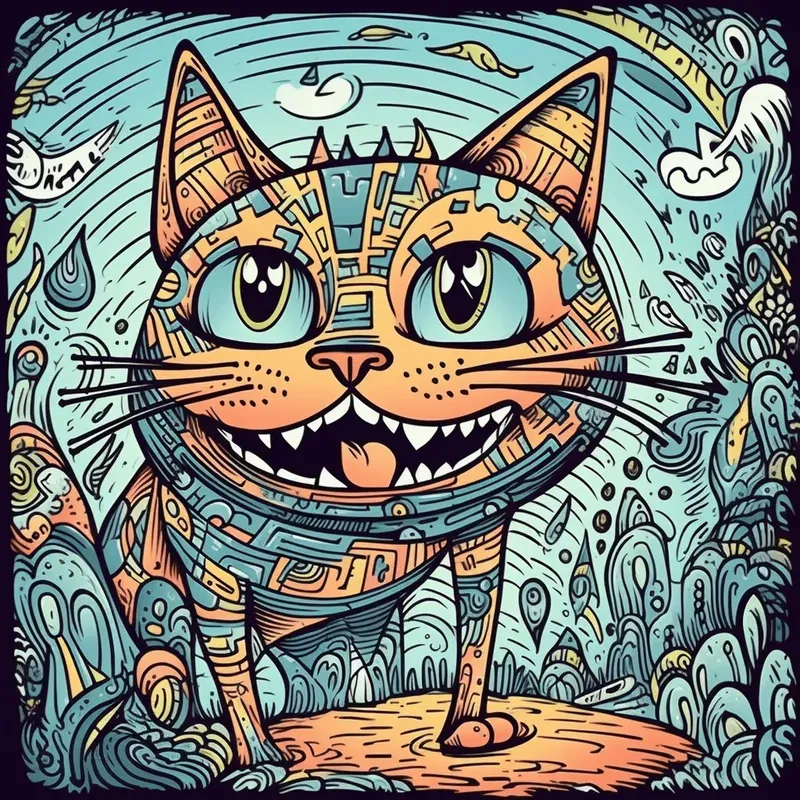 Captivating Doodle Characters Midjourney Prompt | PromptBase