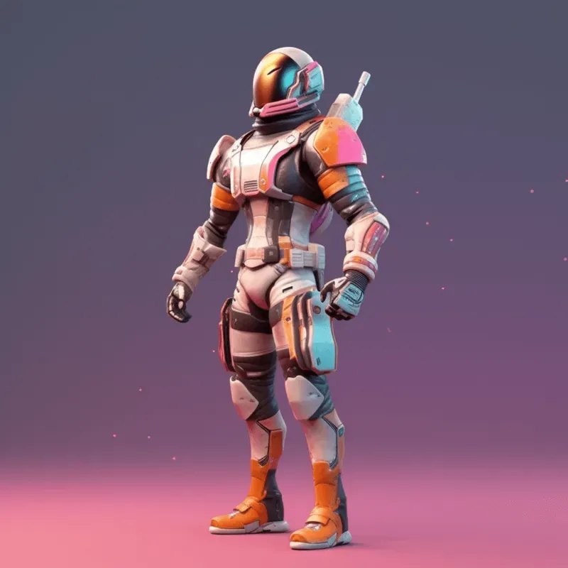 Fortnite Character Models Midjourney Prompt | PromptBase
