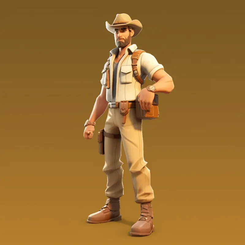 Fortnite Character Models Midjourney Prompt | PromptBase