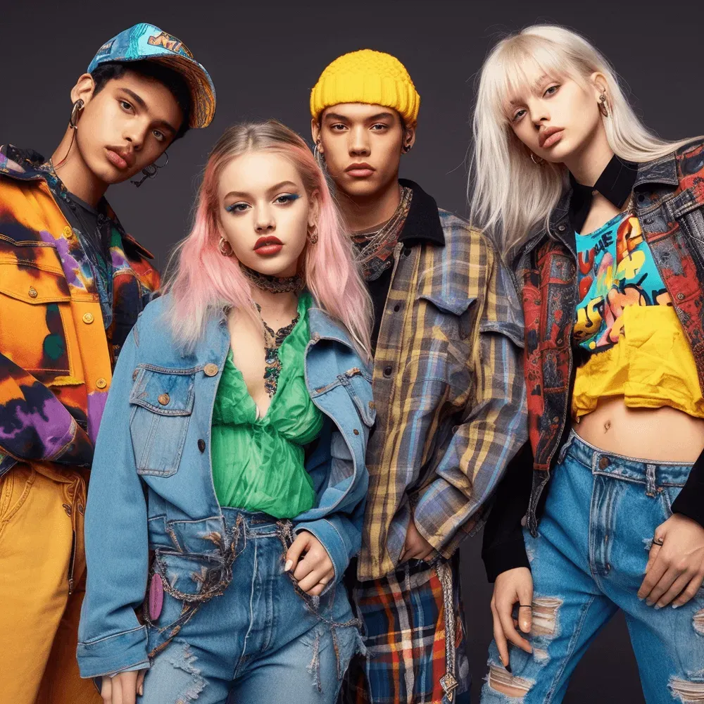 Nostalgic 90s Fashion Photography Midjourney Prompt | PromptBase