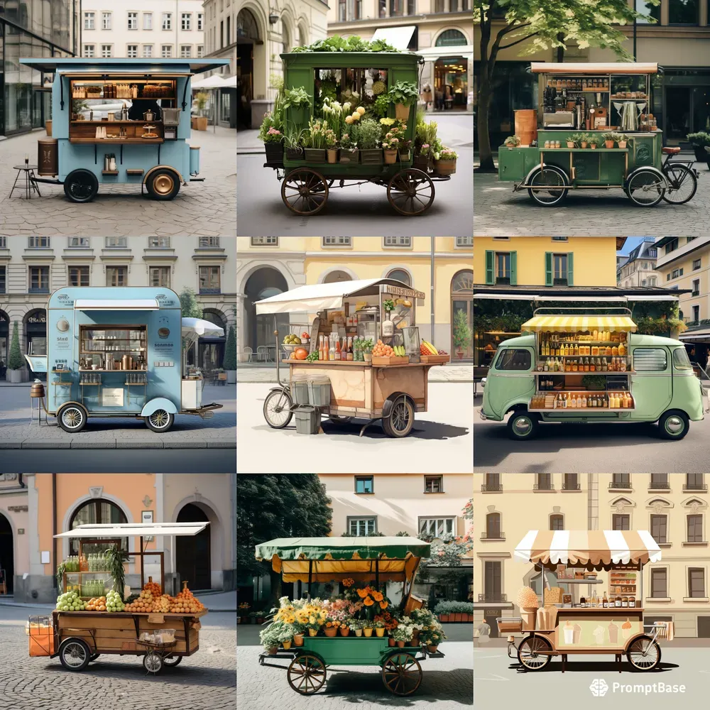 Variously Cart Generations Midjourney Prompt | PromptBase