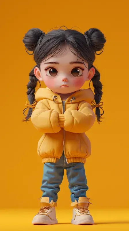 Full Body Cute Character Animations Midjourney Prompt | PromptBase