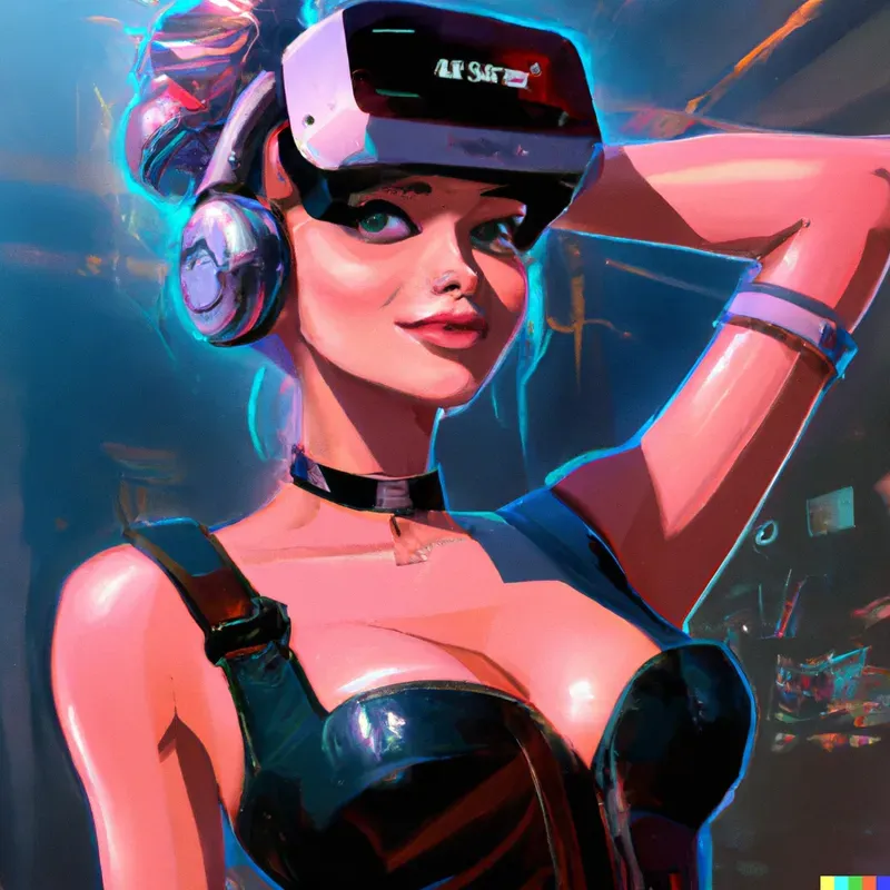 Cyberpunk Pin-up Art DALL·E Prompt | PromptBase