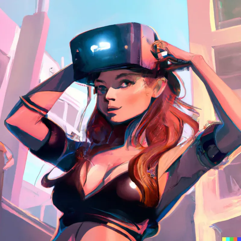 Cyberpunk Pin-up Art DALL·E Prompt | PromptBase