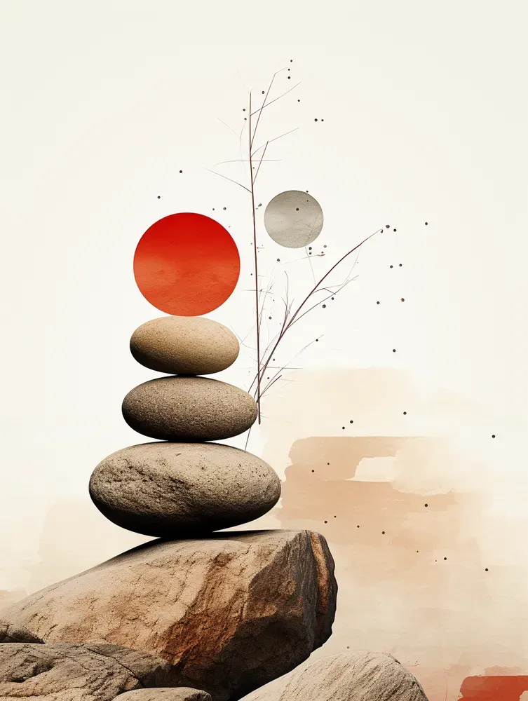 Calm Japanese Zen Art Midjourney Prompt | PromptBase