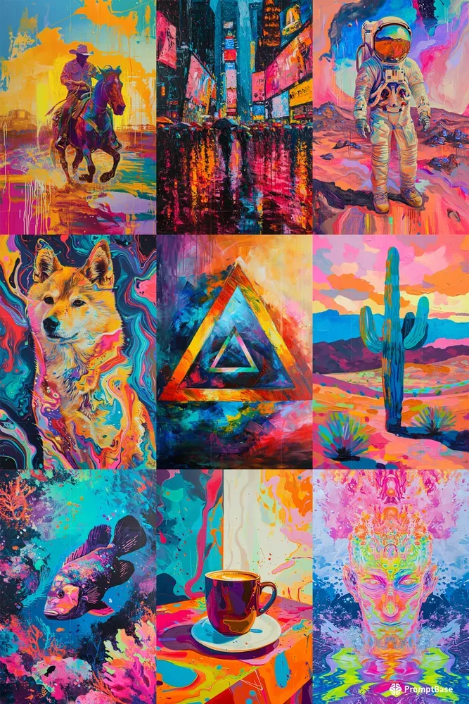 Stunning Colorful Futurism Art Midjourney Prompt | PromptBase