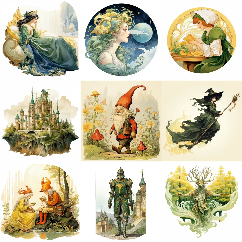 Vintage Folklore Characters Midjourney Prompt | PromptBase