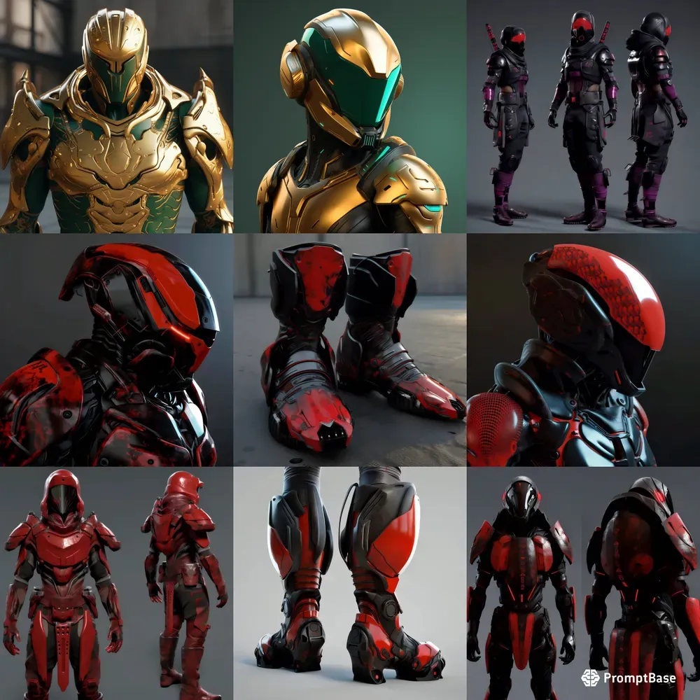 Focused Armor Concepts Midjourney Prompt | PromptBase