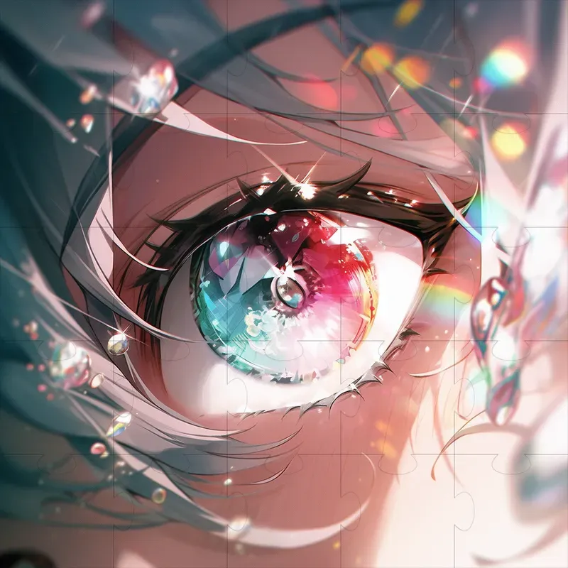 Vibrant Realistic Anime Eyes Midjourney Prompt | PromptBase