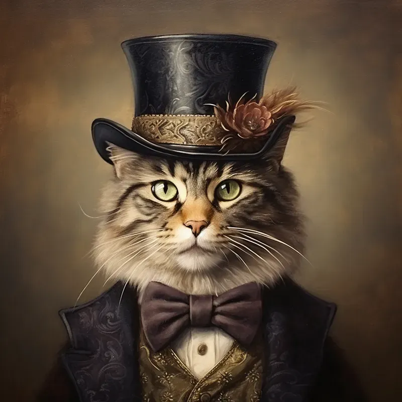 Noble Animals In Suits In 19th Centuries Midjourney Prompt | PromptBase