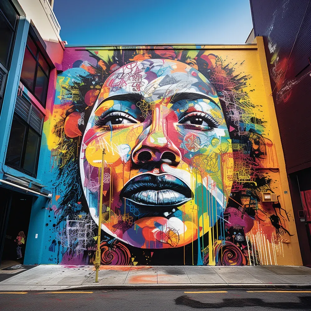 Simple Street Art Graffitis Midjourney Prompt | PromptBase