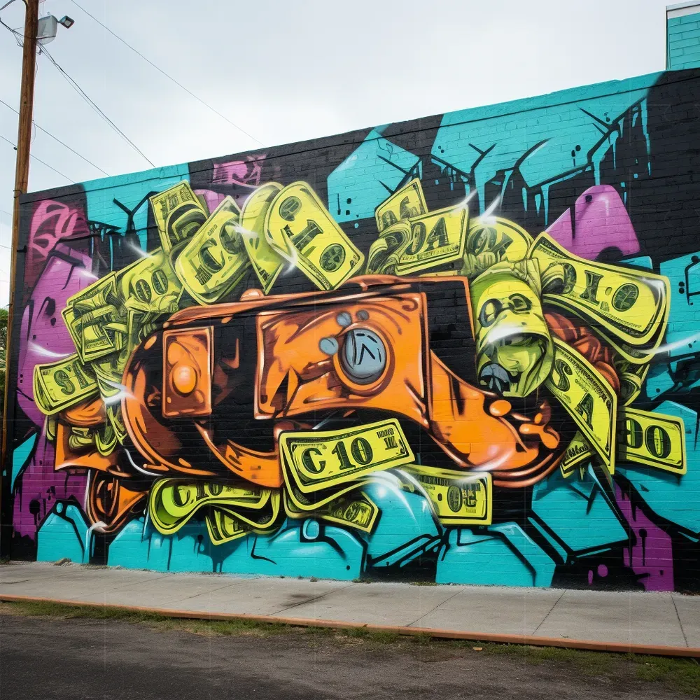 Simple Street Art Graffitis Midjourney Prompt | PromptBase