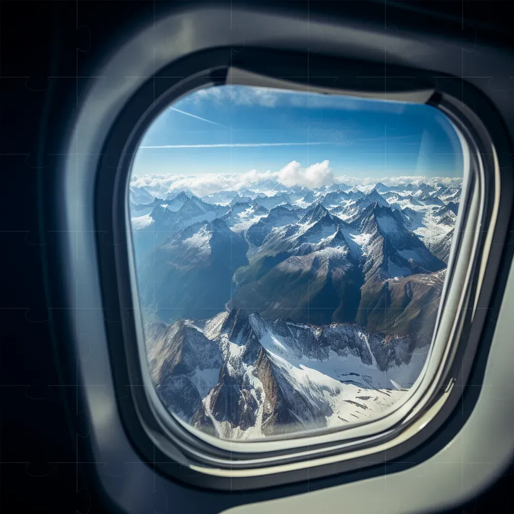 Airplane Window Photography Midjourney Prompt | PromptBase