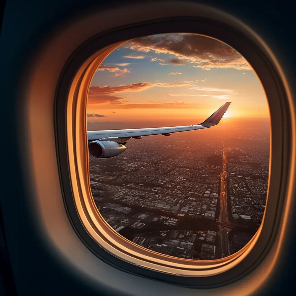 Airplane Window Photography Midjourney Prompt | PromptBase