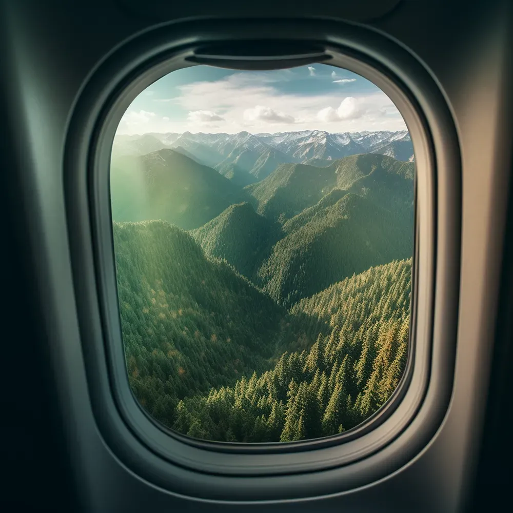 Airplane Window Photography Midjourney Prompt | PromptBase
