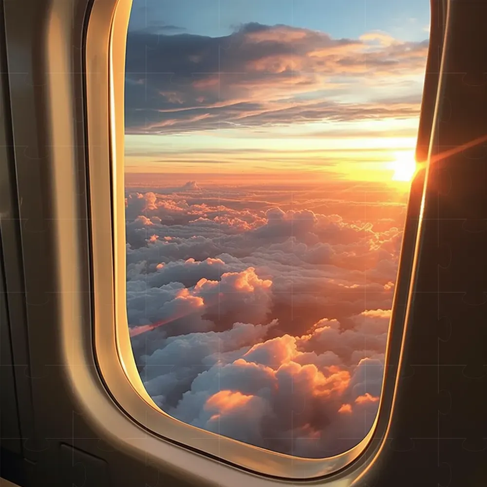 Airplane Window Photography Midjourney Prompt | PromptBase