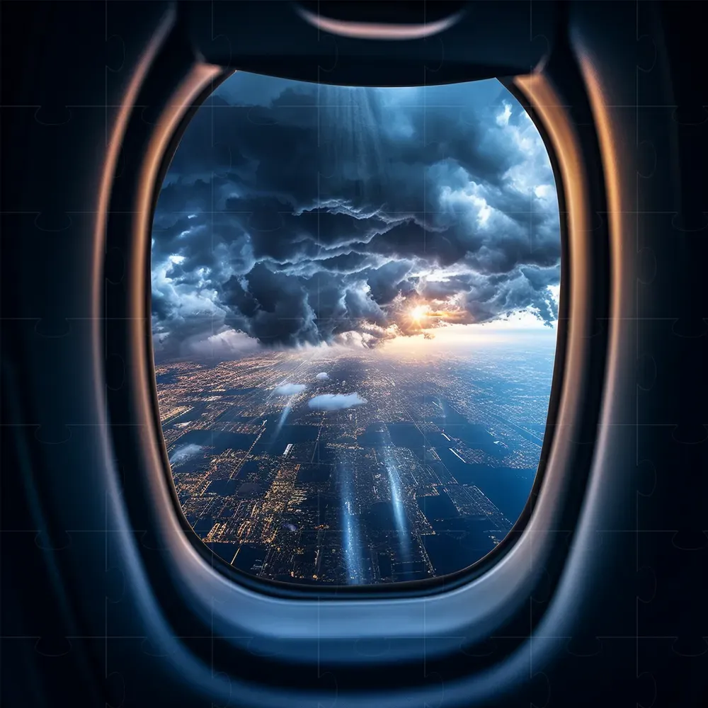 Airplane Window Photography Midjourney Prompt | PromptBase