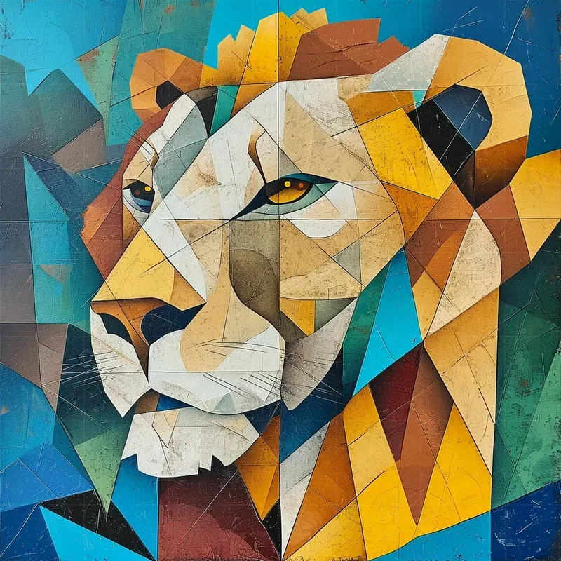Geometric Cubism Art Midjourney Prompt | PromptBase