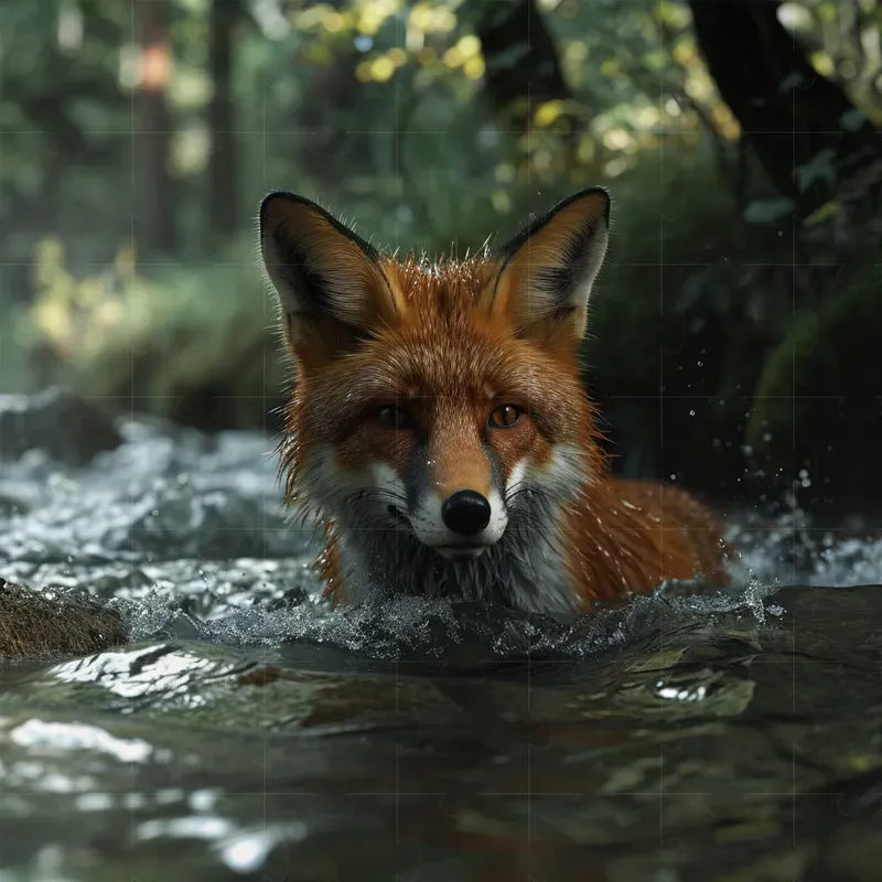 Realistic Animals In Unusal Habitat Midjourney Prompt | PromptBase
