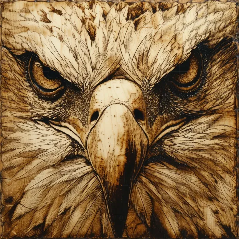 Wood Burning Pyrography Artwork Midjourney Prompt | PromptBase