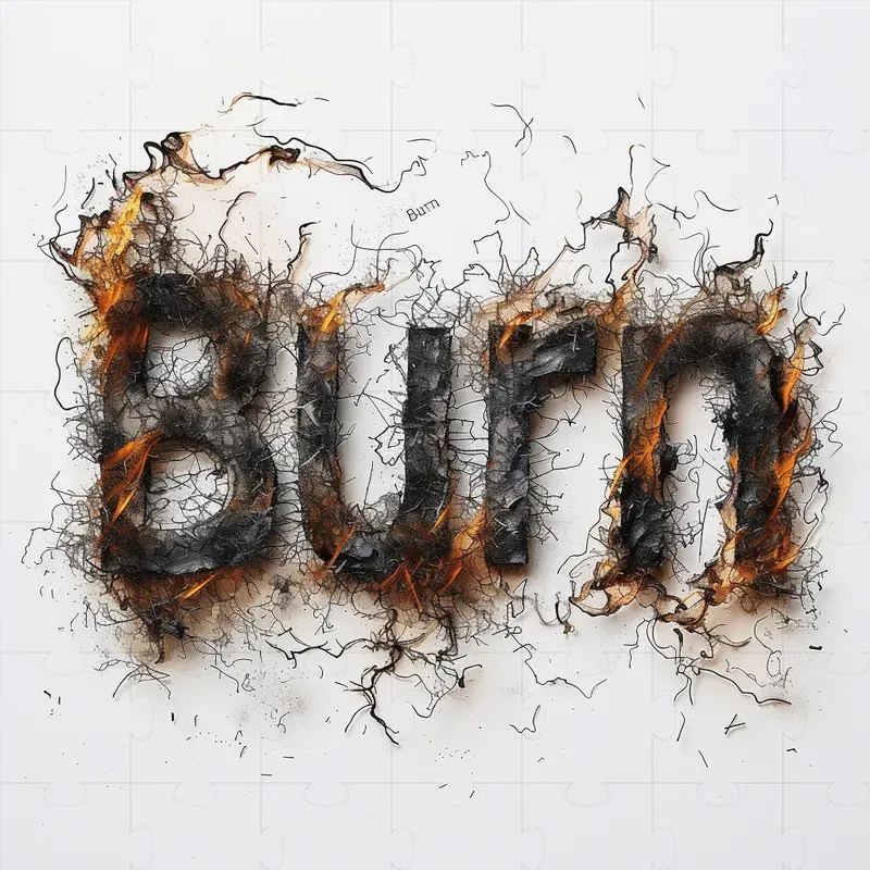 Words On Fire Midjourney Prompt | PromptBase