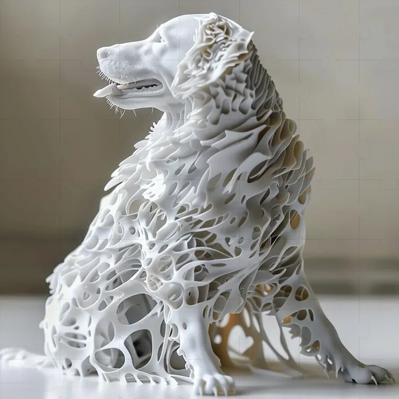 Beautiful 3D Printed Sculptures Midjourney Prompt | PromptBase