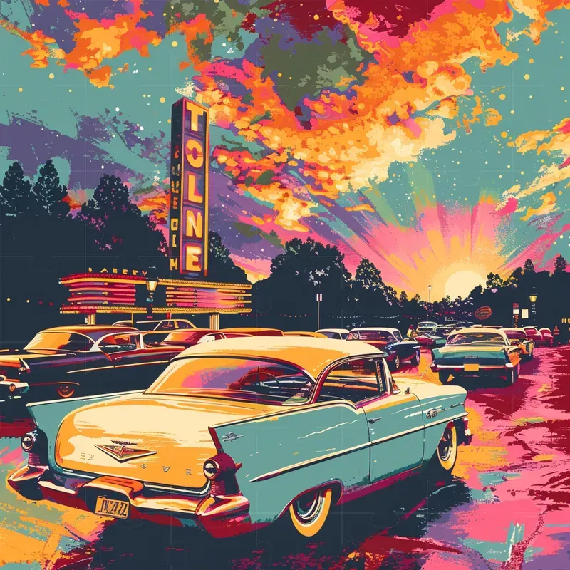 Old Vintage 1950s Retro Poster Midjourney Prompt | PromptBase