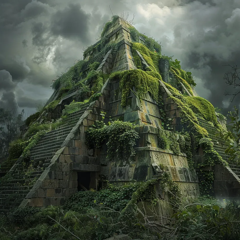 Post-apocalyptic Overgrown Landmarks Midjourney Prompt | PromptBase