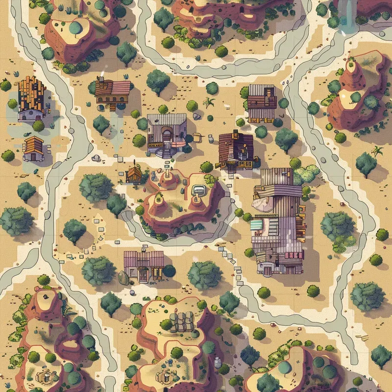 Awesome Indie Games Mini Maps Midjourney Prompt | PromptBase