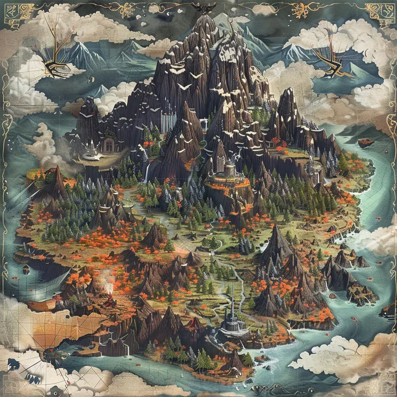 Awesome Indie Games Mini Maps Midjourney Prompt | PromptBase