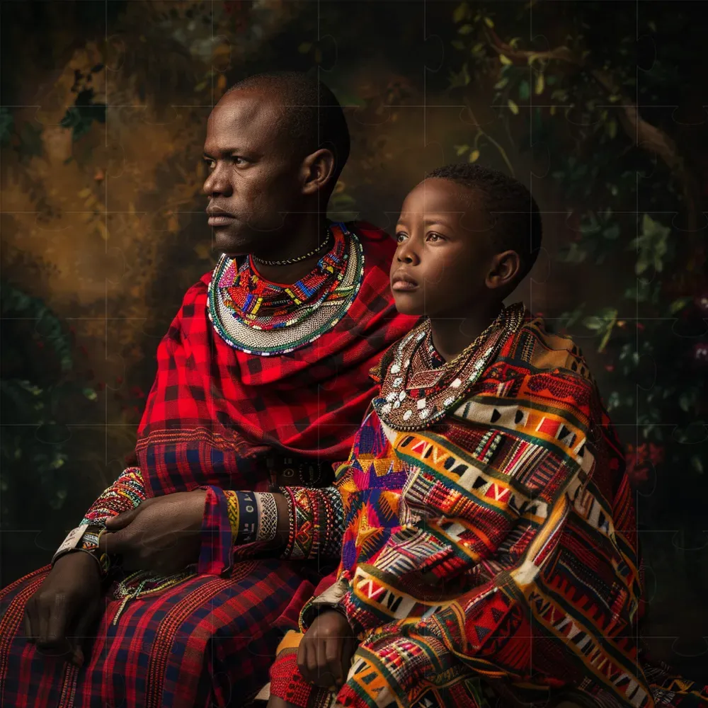 Realistic Cultural Family Photographs Midjourney Prompt | PromptBase