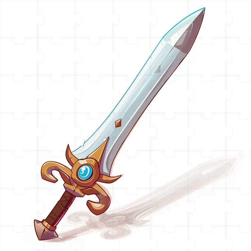 Simple 2D Video Game Weapons Midjourney Prompt | PromptBase